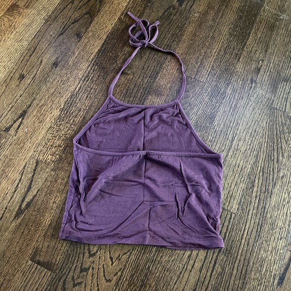 Brandy Melville | Tops | Brandy Melville Maroon Halter Top | Poshmark